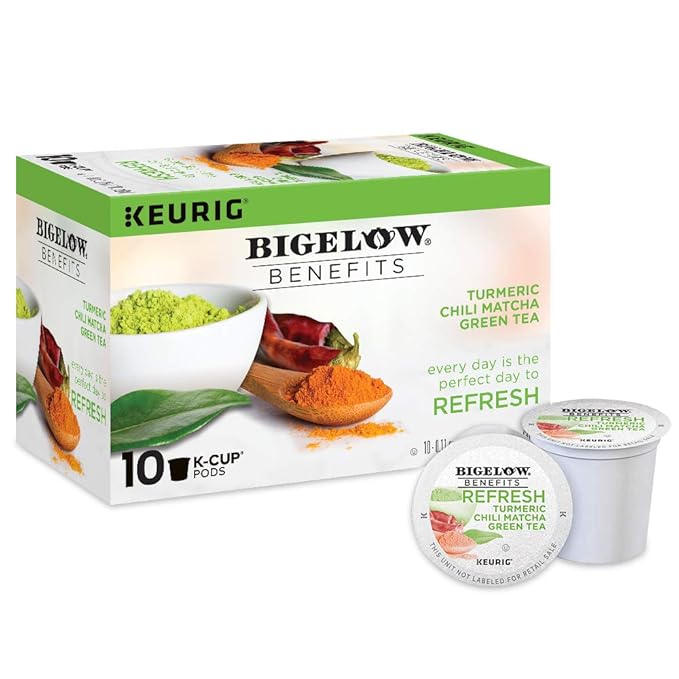 Amazon.com : Bigelow Tea Benefits Refresh Turmeric Chili Matcha ...