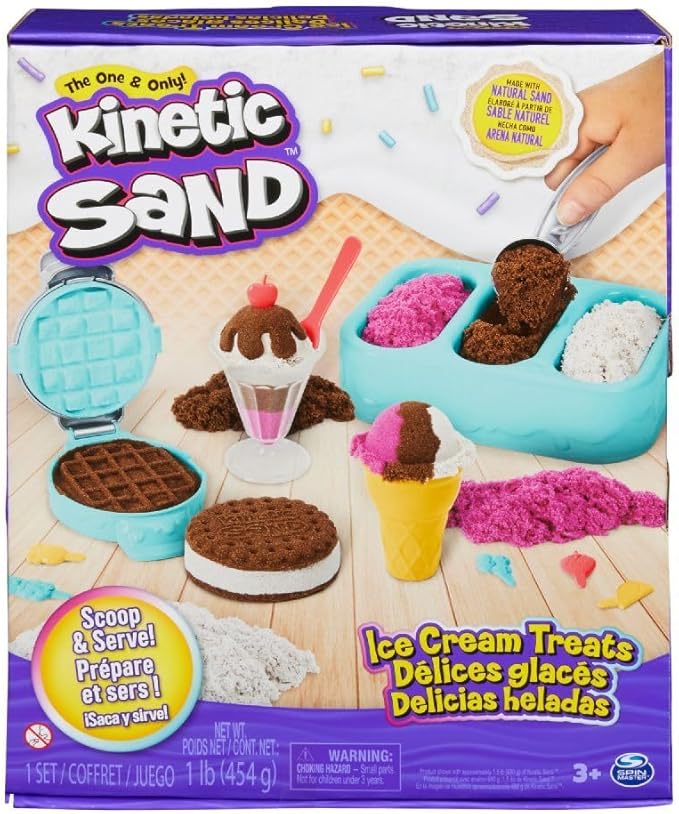 Amazon.com: Kinetic Sand Sable Magique - Ice Cream Delices Set 454 g ...