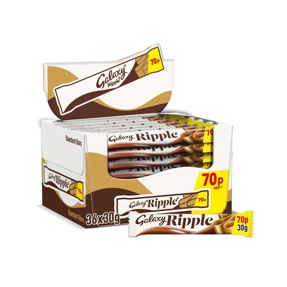 Amazon.com : Galaxy Ripple Milk Chocolate Snack Bar 30g (Pack of 36 ...