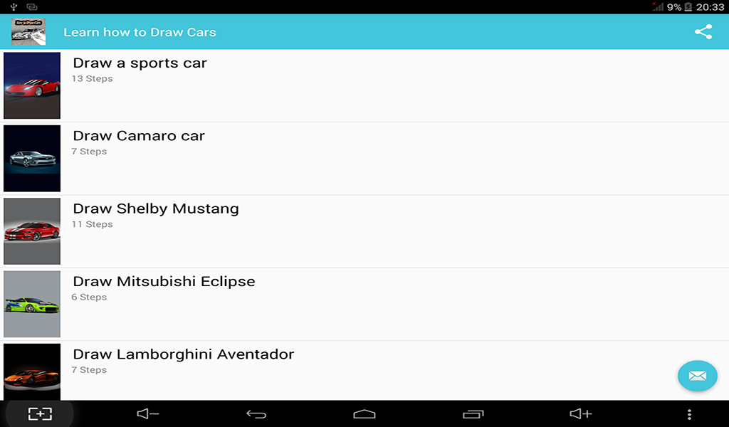 Learn How To Draw Cars - App on Amazon Appstore