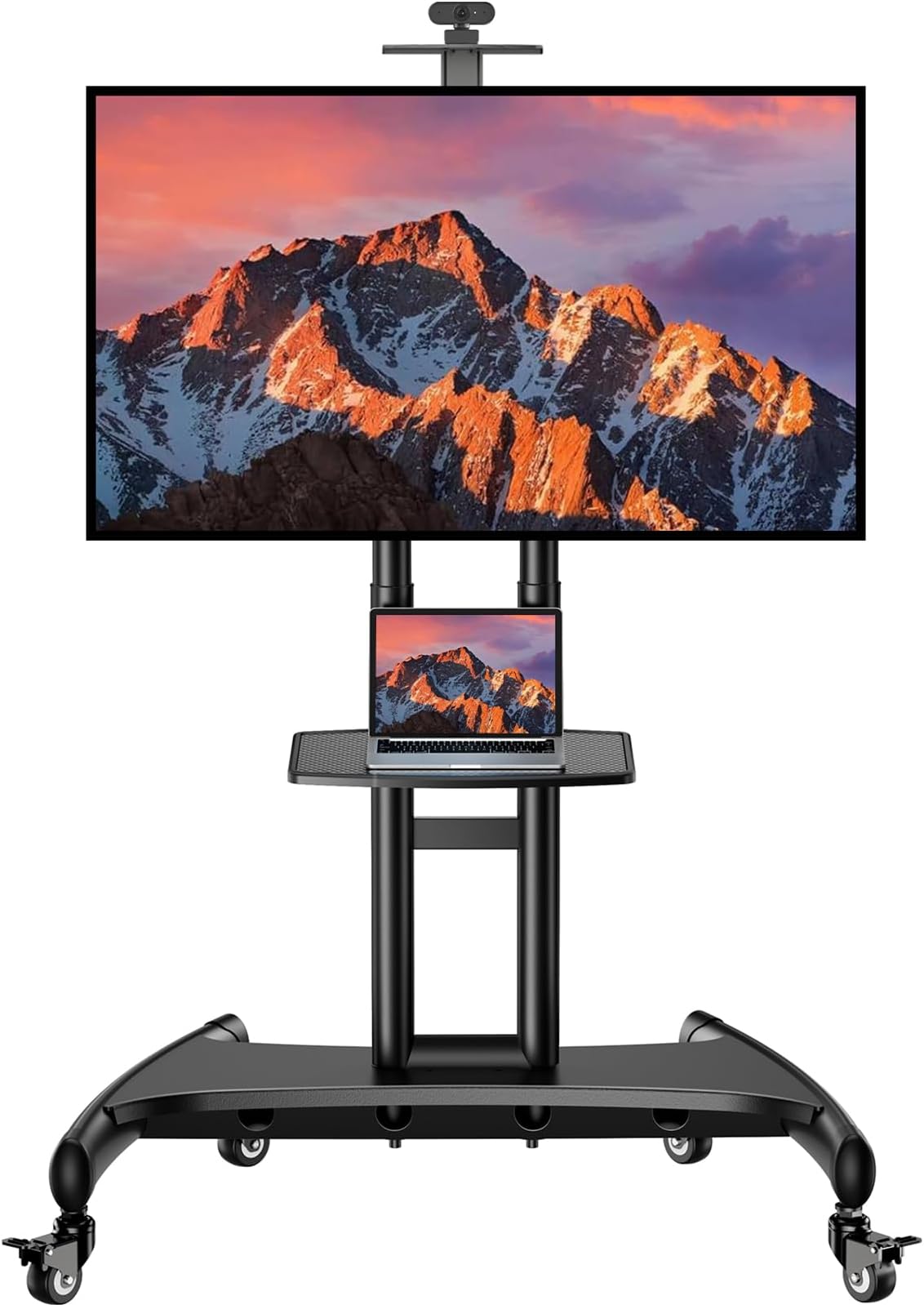 Amazon.com: ONKRON Mobile TV Stand for 50-90 Inch TVs up to 198.4 lbs ...