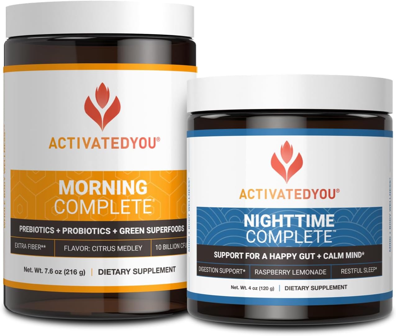Amazon.com: ACTIVATEDYOU Morning Complete Prebiotics, Probiotics, and ...