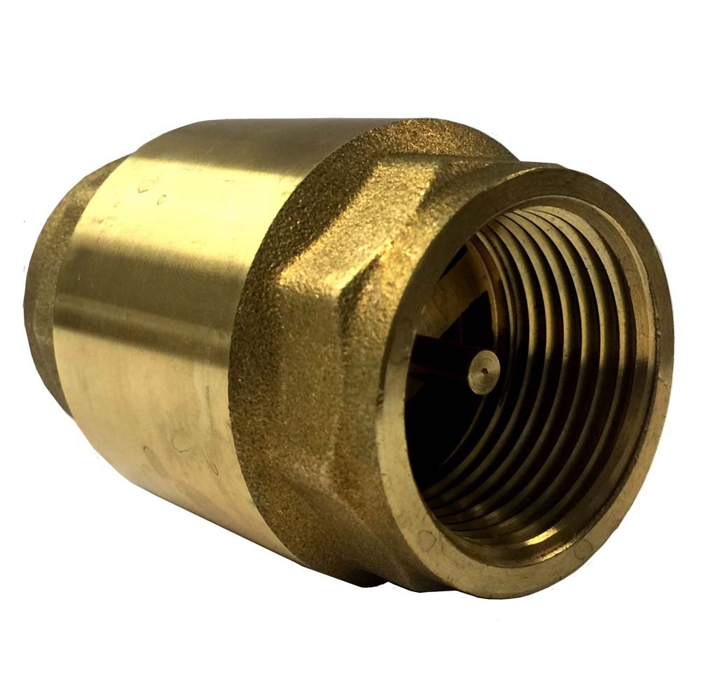 Libra Supply 3'', 3 inch, 3-inch Brass Spring Check Valve, IPS Thread ...