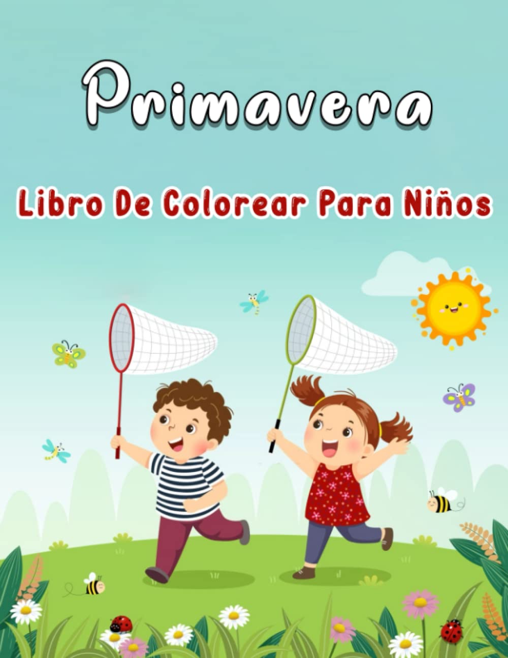 Buy Primavera Libro De Colorear Para Niños De 4 a 8 Años: Divertidas y ...