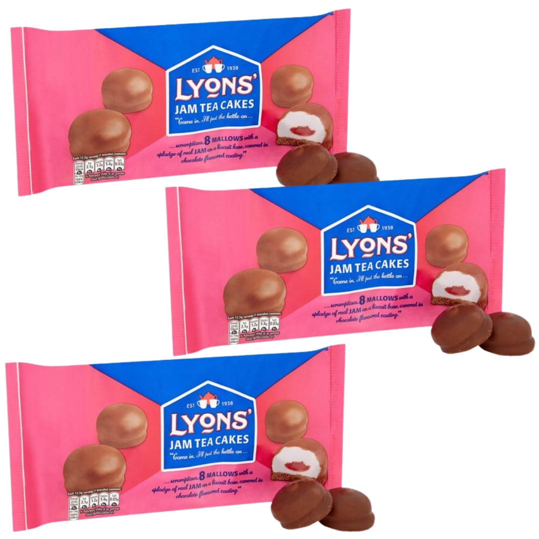 Teacakes Bundle with Lyons Jam Teacakes 100g (3 Pack) : Amazon.co.uk ...