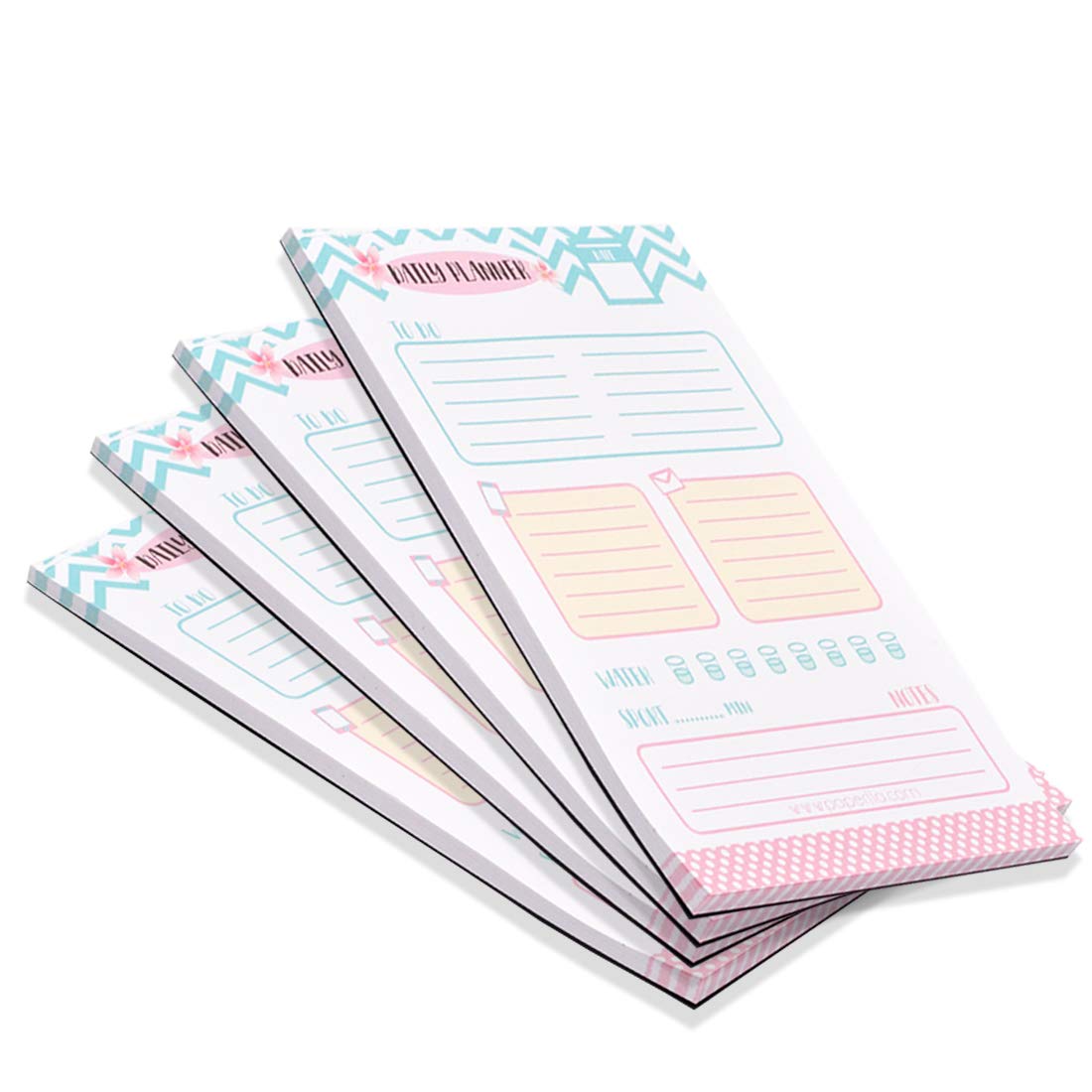 paperlla Daily Planner Collection Pad, 50 Easy Tear Off Sheets Each ...