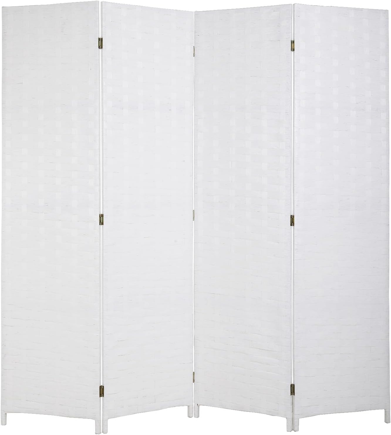 Amazon.com - Room Divider Wall Divider 6FT 4 Panels Wood Mesh Hand ...