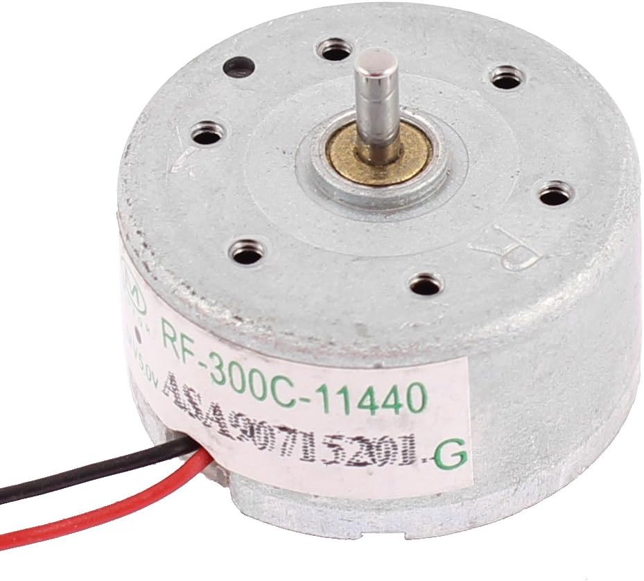 Uxcell Solar Powered Start Low Voltage 3V 5000RPM Micro DC Motor RF300 ...