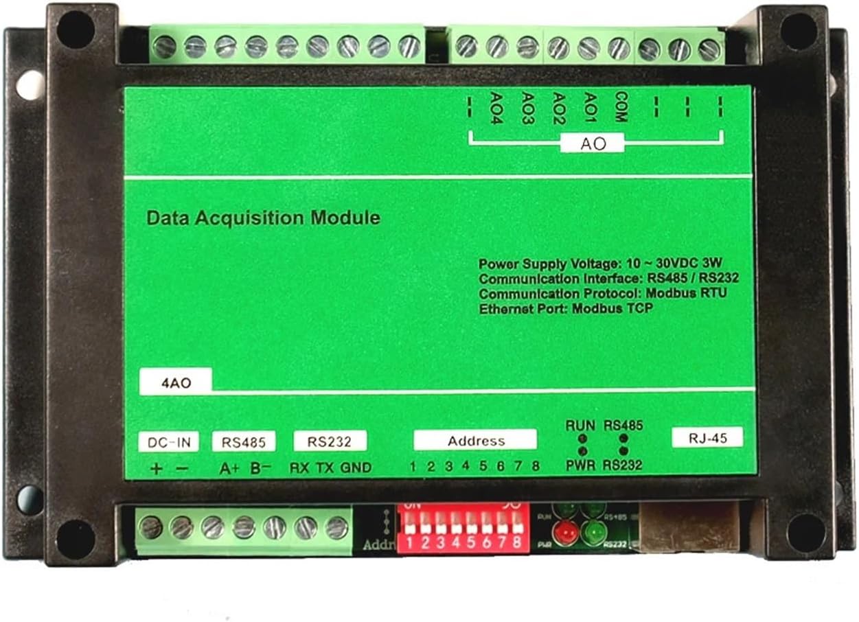 Amazon.co.jp: 4AO 4 Channel Analog Output Ethernet Module Compatible with 0-20MA/4-20MA/0-5V/0 ...