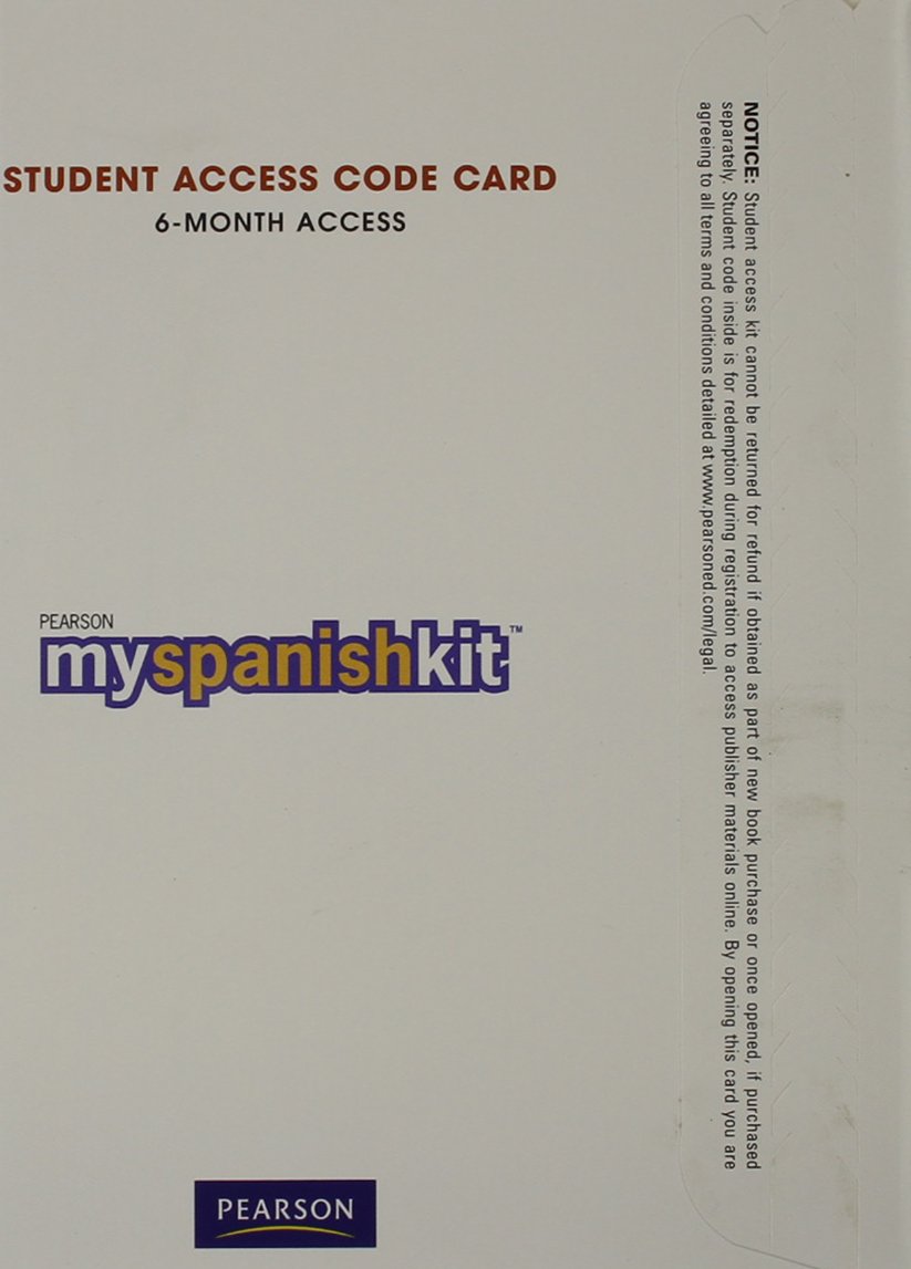MySpanishLab Student Access Code Card (Spanish Edition): Pearson ...