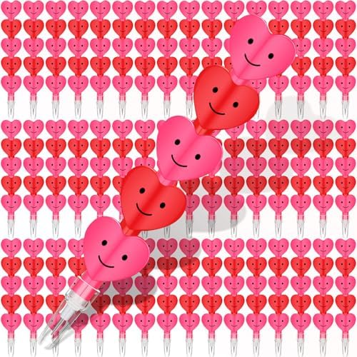 Amazon.com : Jetec 200 Pcs Valentine's Day Stackable Pencils 4.33 Inch ...