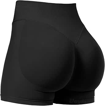 VOYJOY Women Workout Impact Shorts 3.6"/ 4.5"/ 6" Scrunch Butt Lifting Gym Seamless Booty Biker ...