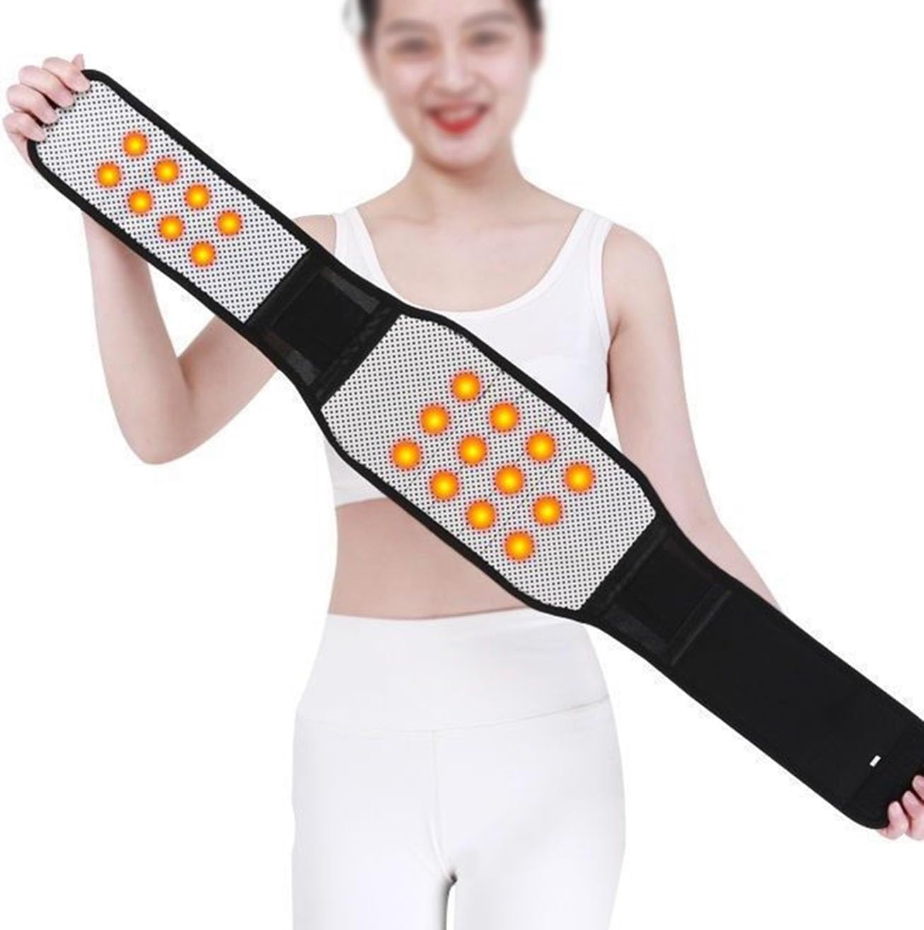 Amazon.com: Self Heating Magnetic Therapy Lumbar Support Belt Back ...