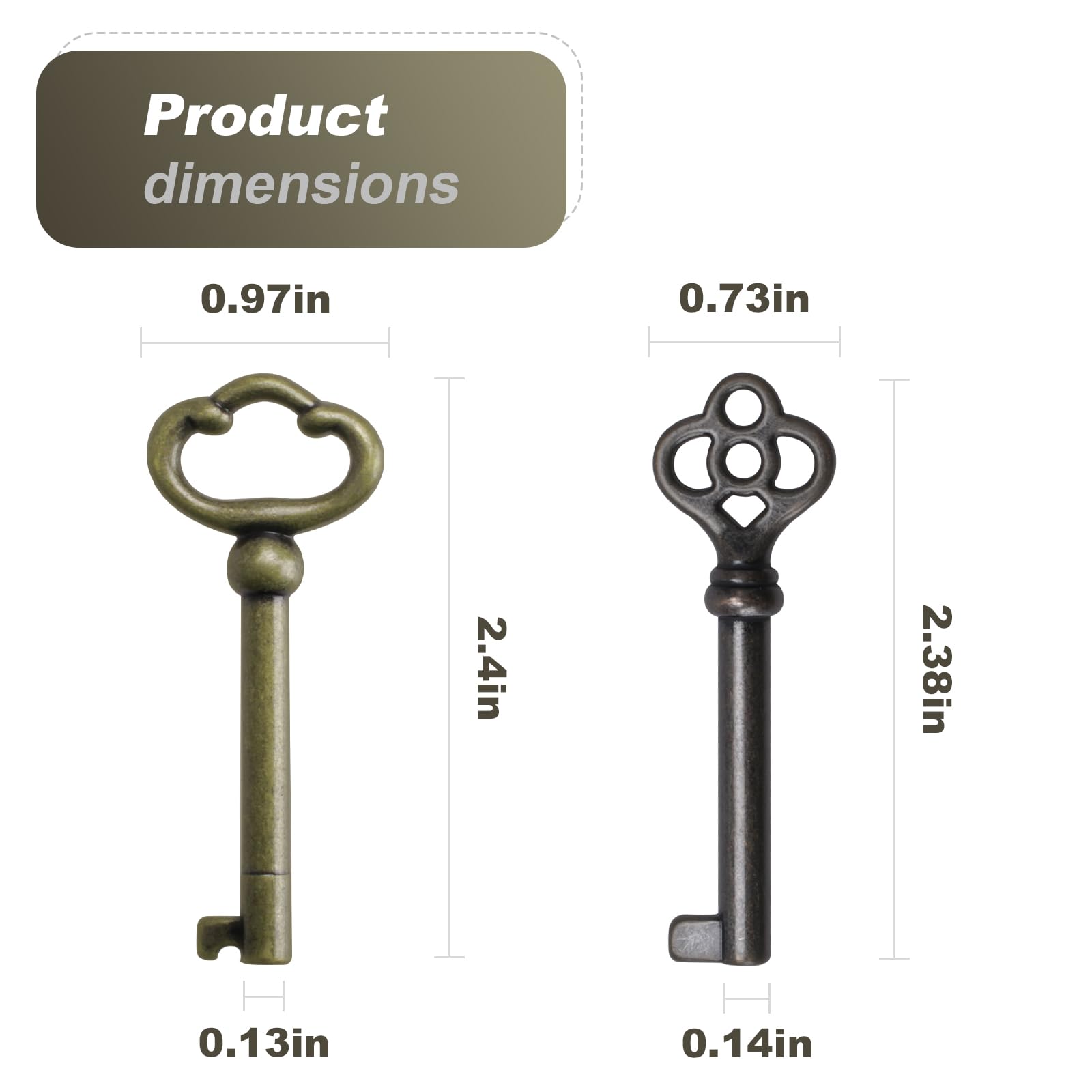 Snapklik.com : VIDABTE KY-2AB And KY-3AB Hollow Barrel Skeleton Key ...