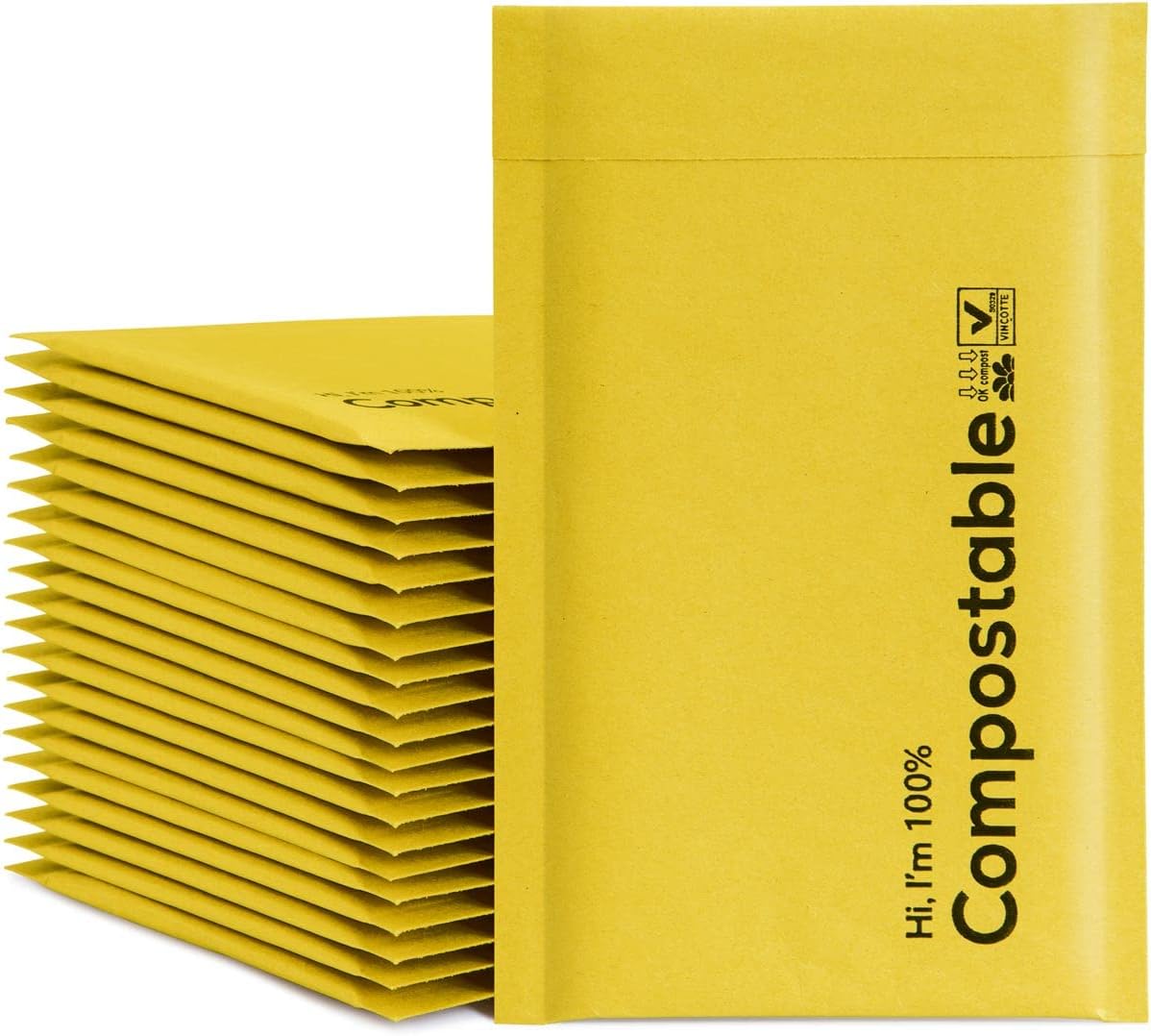 Amazon.com : 6x10 100% Biodegradable Bubble Mailers,25 Count #0 ...