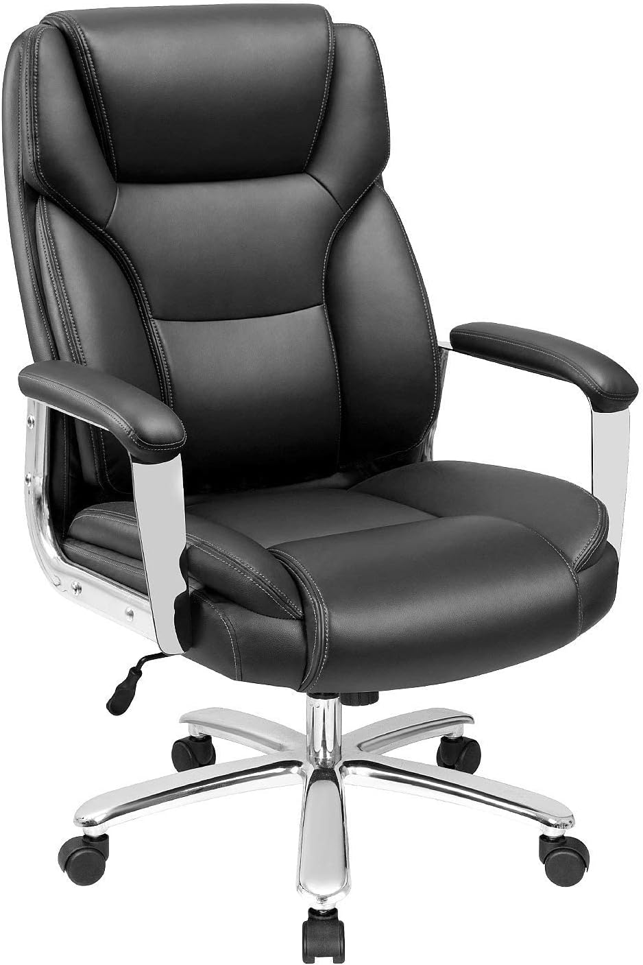 Amazon.com: Furmax Big and Tall Office Desk Chair Leather Ergonomic ...