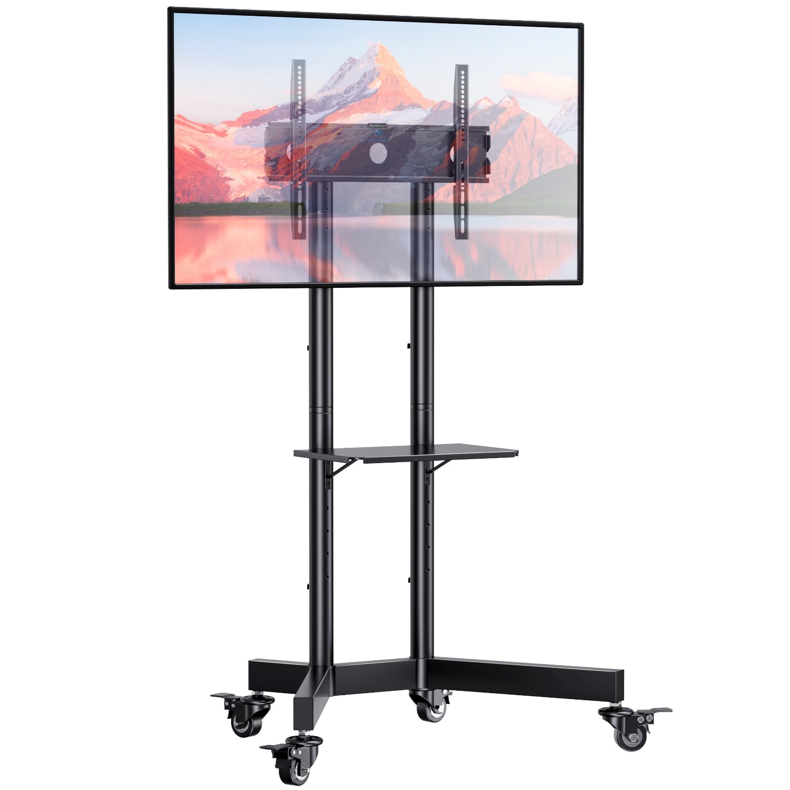 PERLESMITH Rolling TV Stand for 32-85 Inch TVs Holds up to 132 Lbs ...