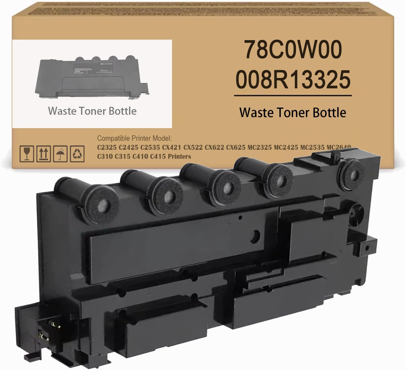 Amazon.com: 78C0W00 Waste Toner Bottle Compatible for Lexmark C2325 ...