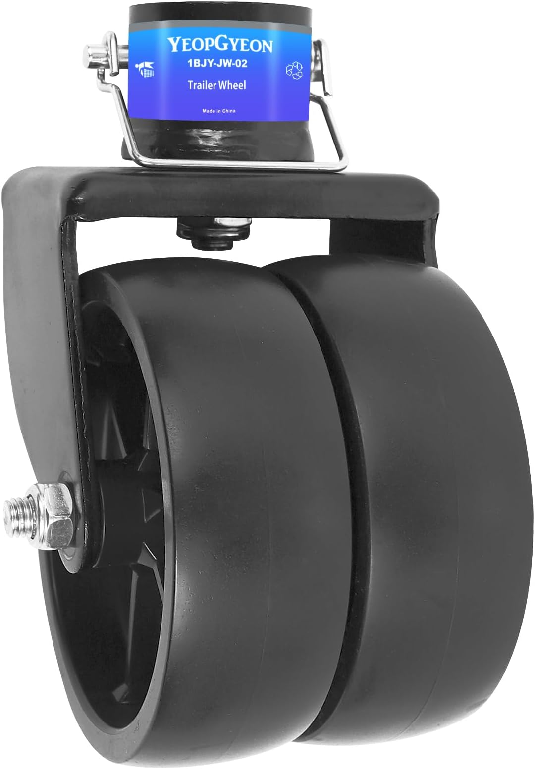 Amazon.com: YEOPGYEON Trailer Jack Wheel with Pin - 6" Dual Wheel Jack ...