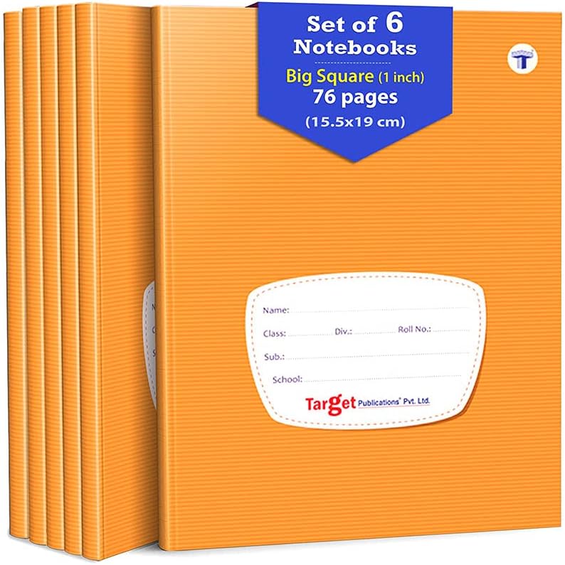 TARGET PUBLICATIONS Double Line Notebooks | 172 Ruled Pages Jumbo Size ...