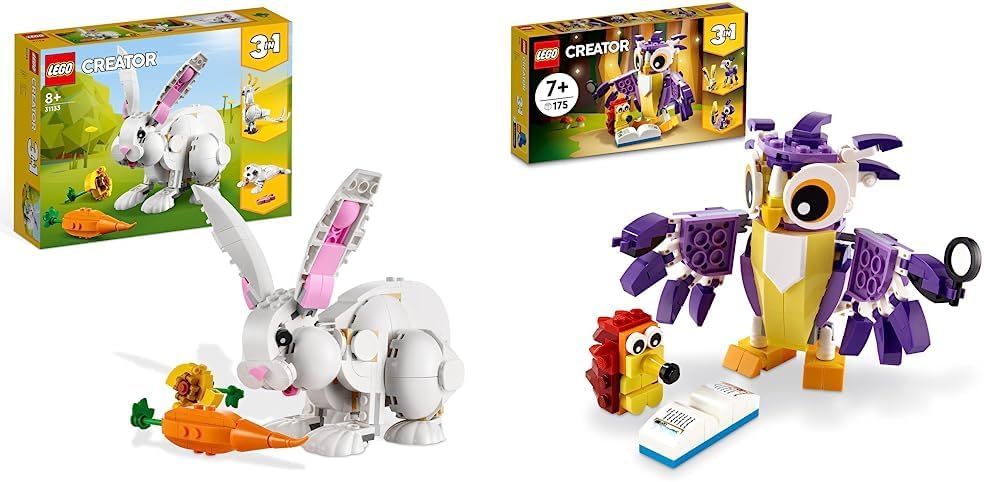 LEGO 31133 Creator 3in1 Weißer Hase Tierspielzeug Set ab 8 Jahren ...