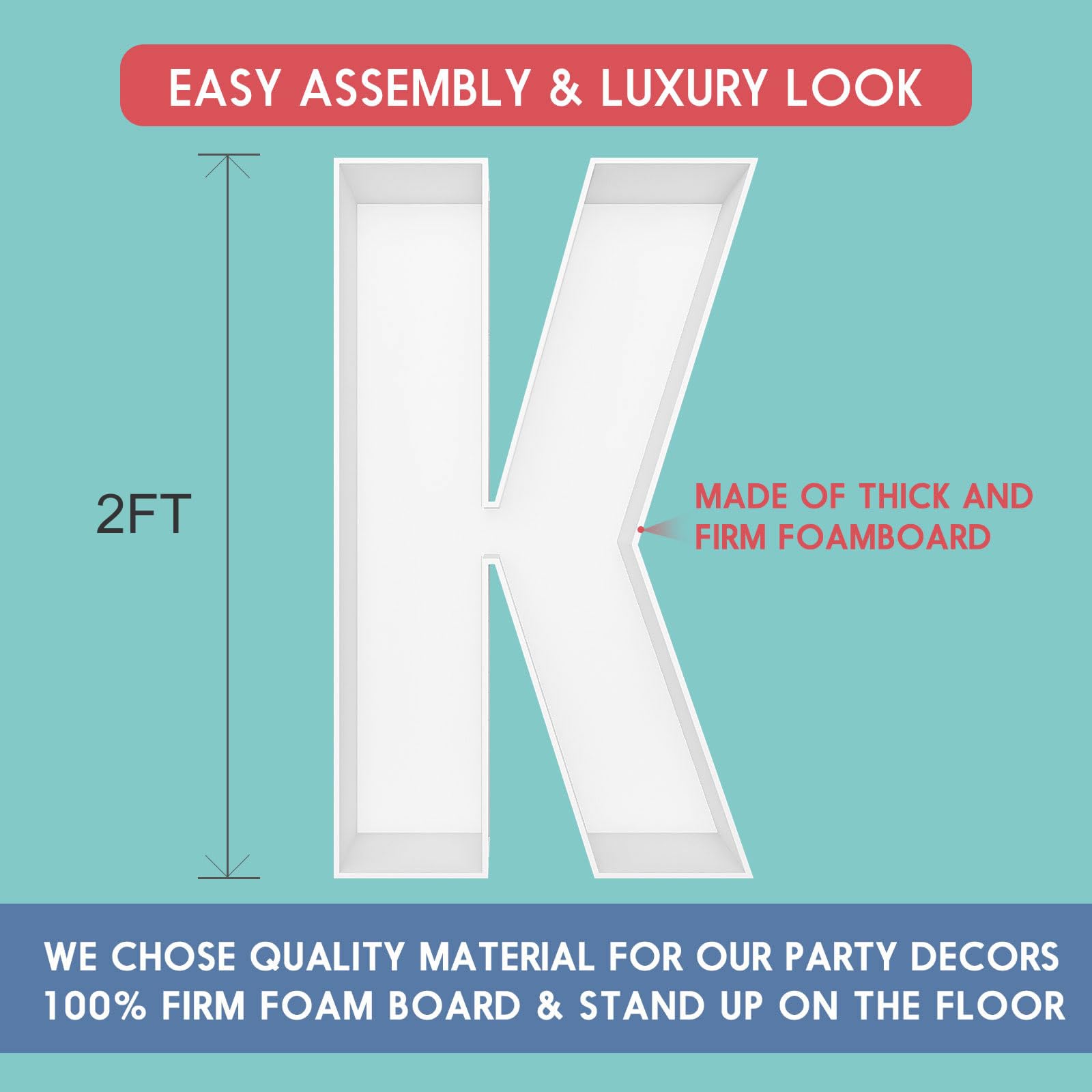 Snapklik.com : 2FT Letter K Mosaic Balloon Frame Letter DIY Fillable ...