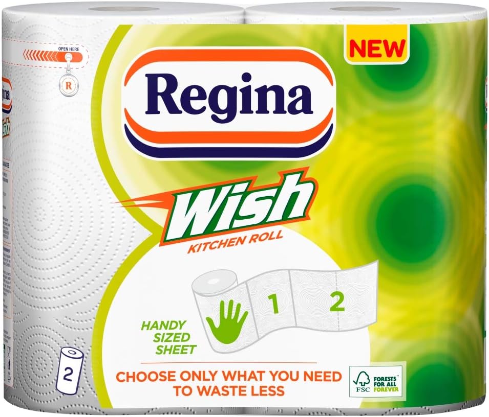 Regina Kitchen Roll, 100 Sheets, 2-Ply, FSC Certified : Amazon.co.uk ...