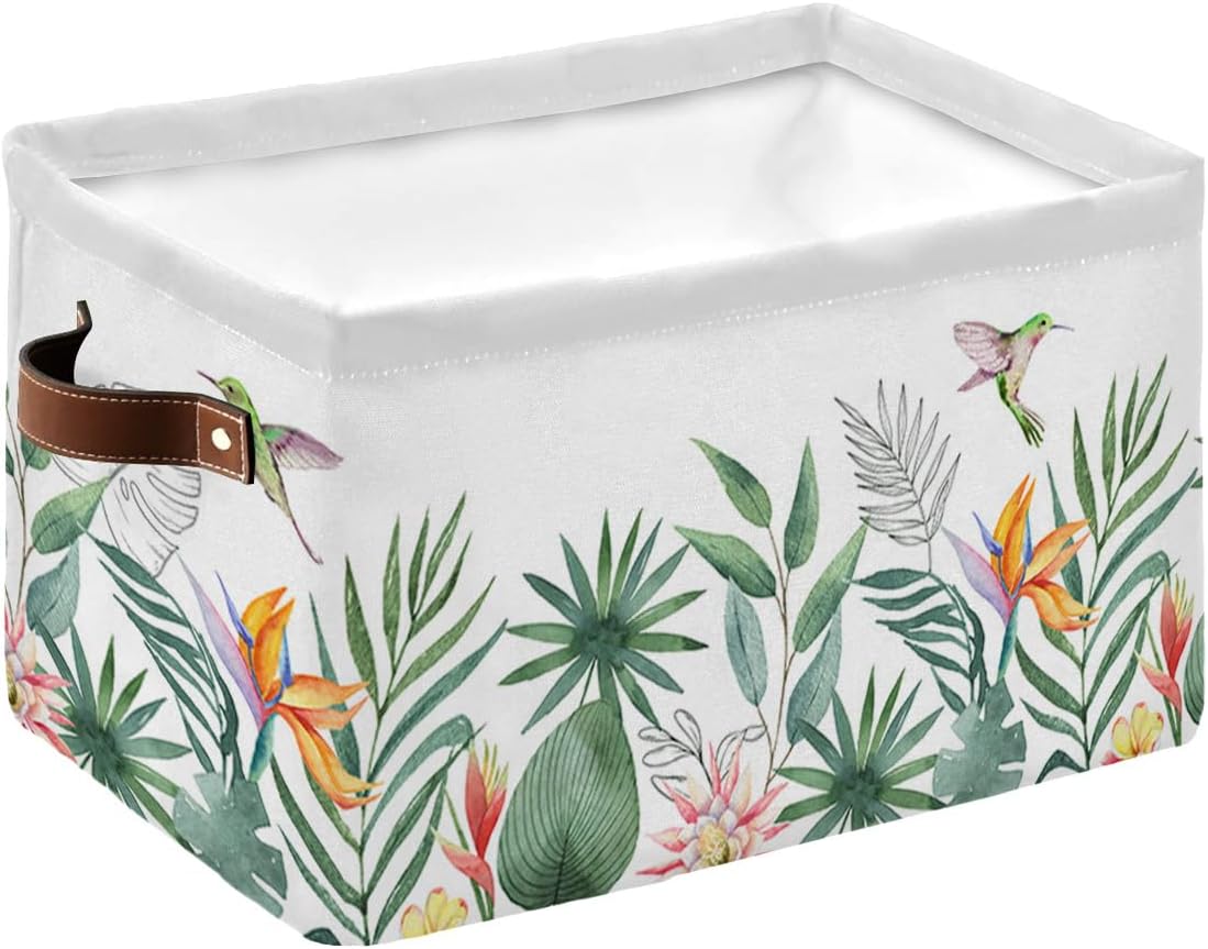 Amazon.com: Pastoral Botanical Storage Basket for Organizing Shelves ...