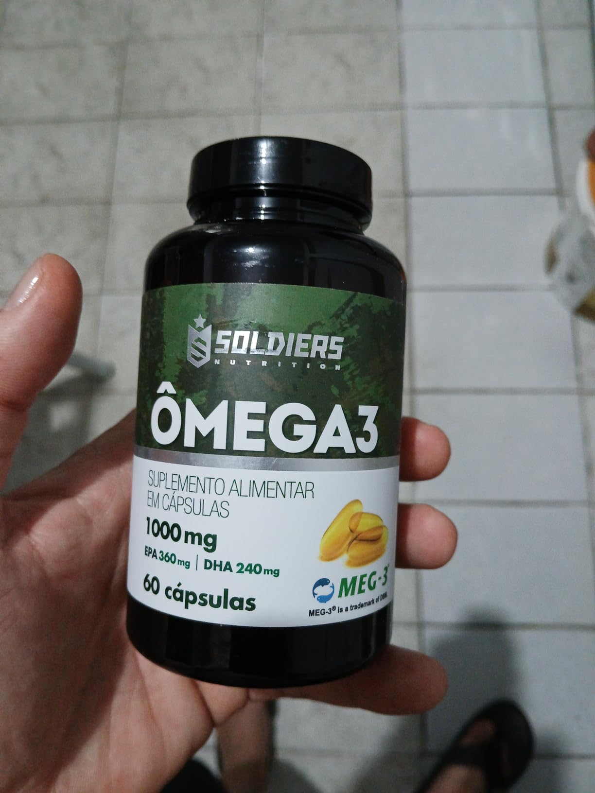 Ômega 3-60 Caps - 1000mg (MEG 3) - Soldiers Nutrition | Amazon.com.br