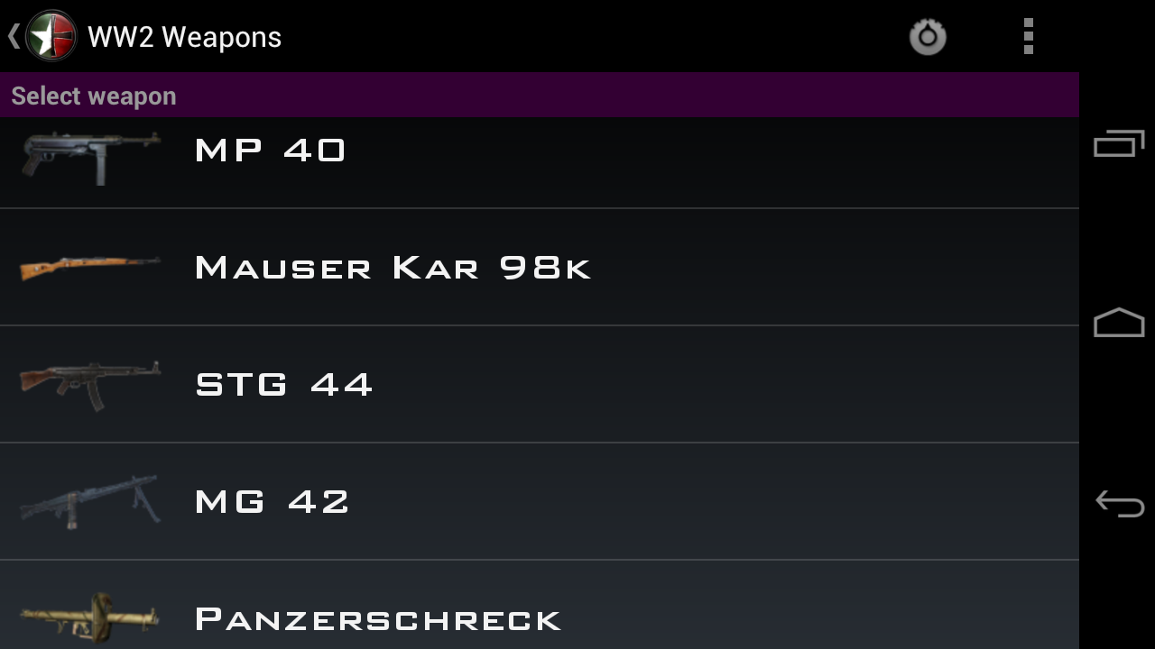 WW2 Weapons - App on Amazon Appstore