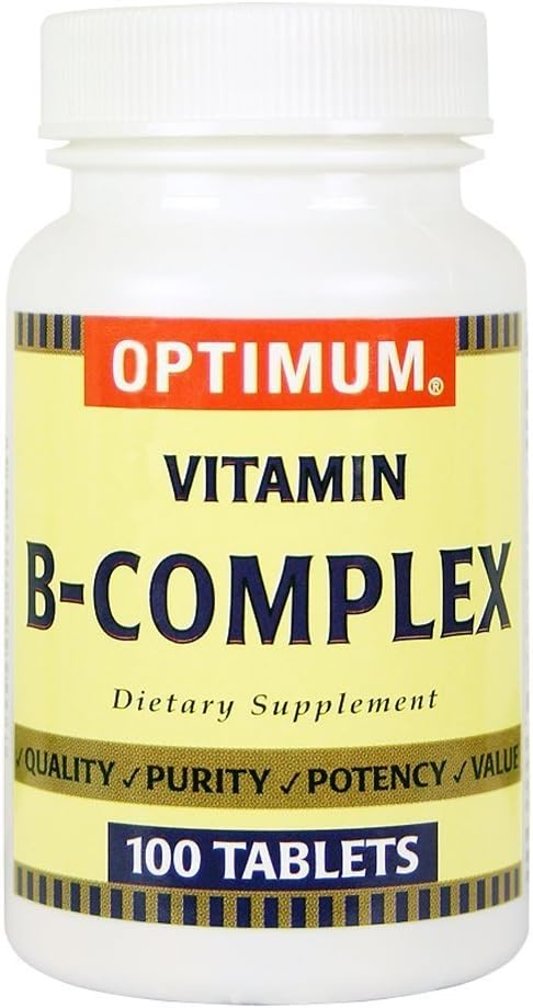 Amazon.com: Optimum Vitamin B Complex Tablet 100 ct : Health & Household