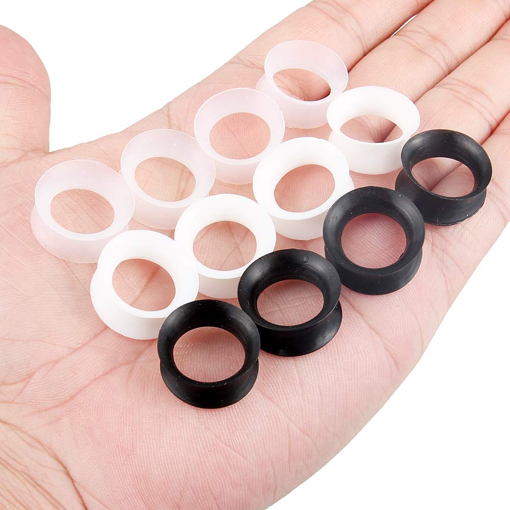 Snapklik.com : 16mm Silicone Gauges Tunnels Plugs Ear Earrings Ultra ...