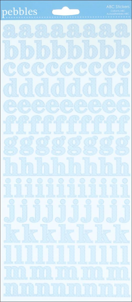 Amazon.com: Pebbles "ABC Stickers, Blue : Arts, Crafts & Sewing