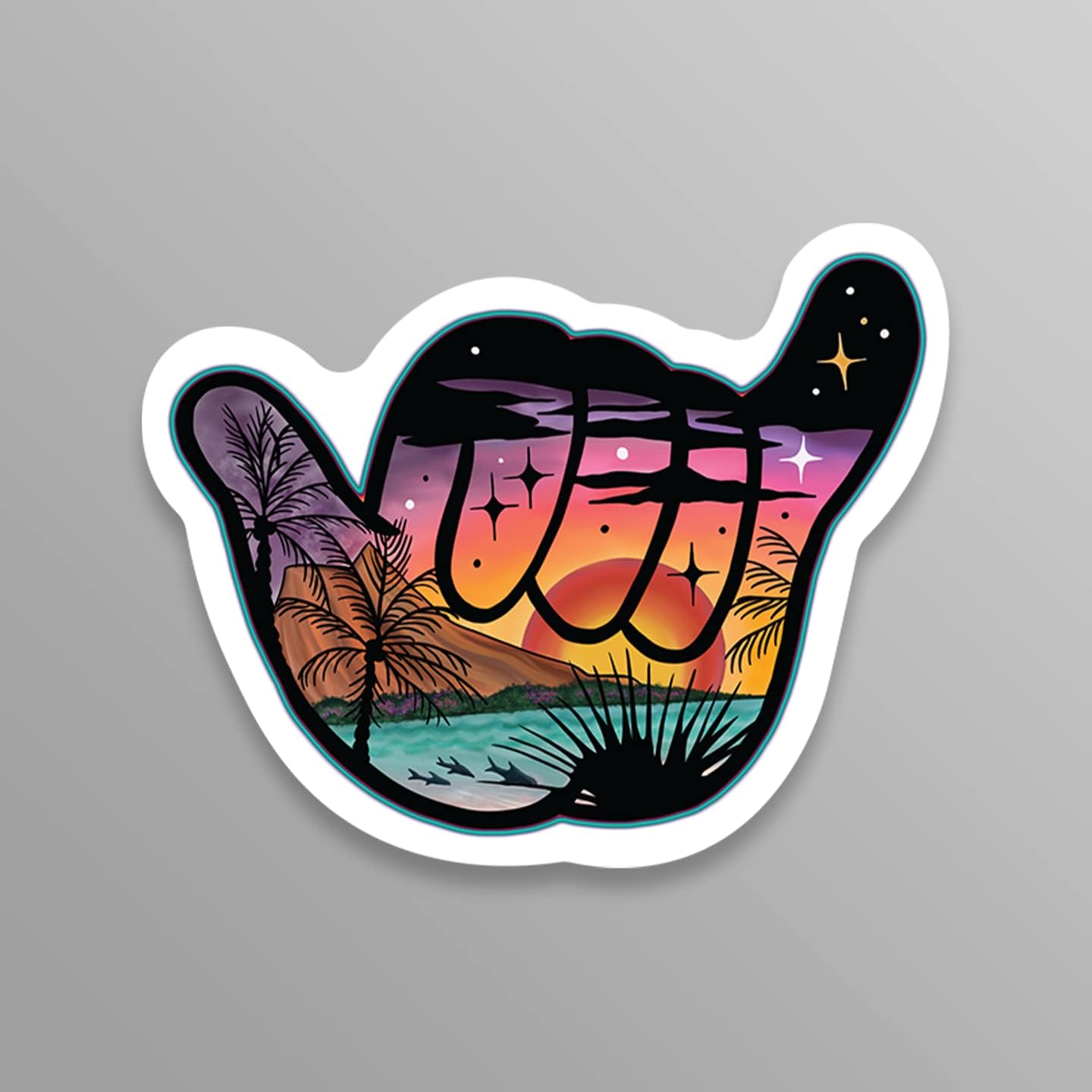 Amazon.com - Beach Bum Ocean Vinyl Decal Sticker | Cars Trucks Vans ...