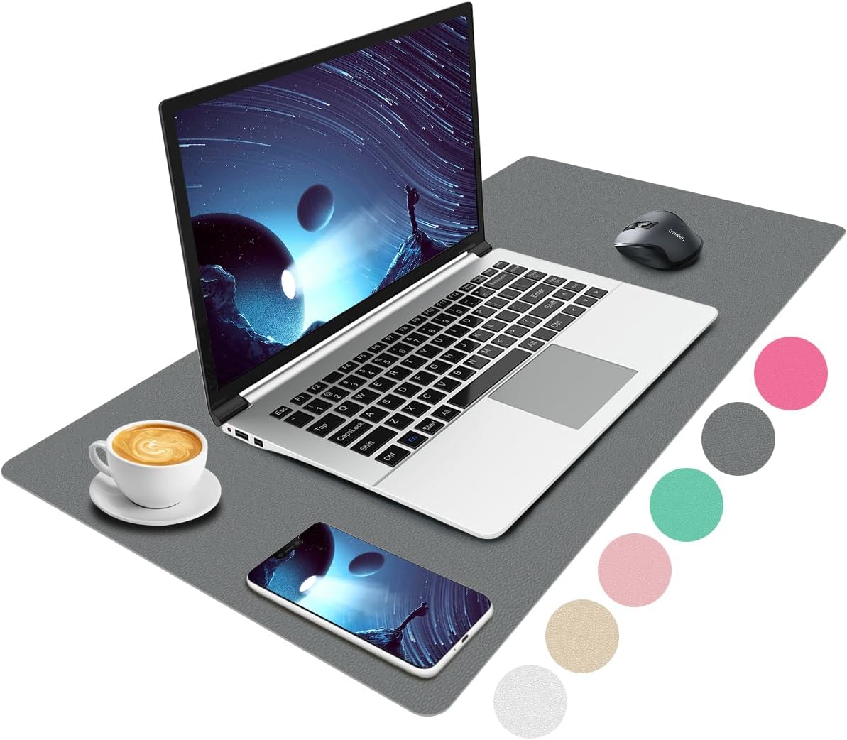 Niviy Leather Desk Pad, Non-Slip PU Desk Mat, Large Desk Protector Pad ...