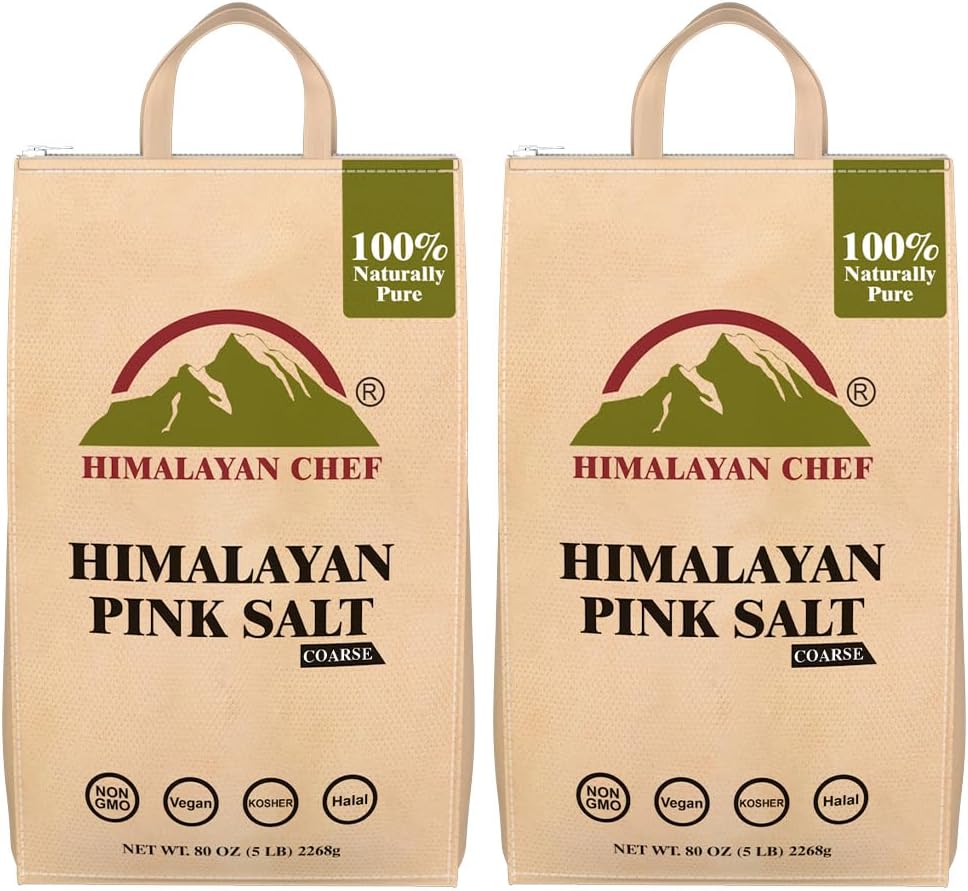 Amazon.com : Himalayan Chef Pure Pink Salt Fine Grain, Coarse, 1 Pound ...