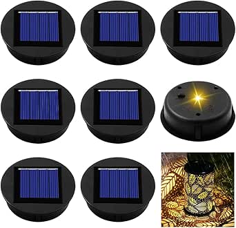 Replacement Solar Light Top, WDKXCN 8 PCS Solar Light Replacement Top ...