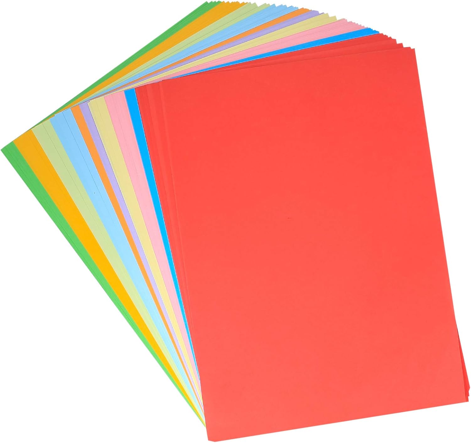 A4 Coloured Paper, Coloured Card Sheets A4, 10 Assorted Colours Origami ...