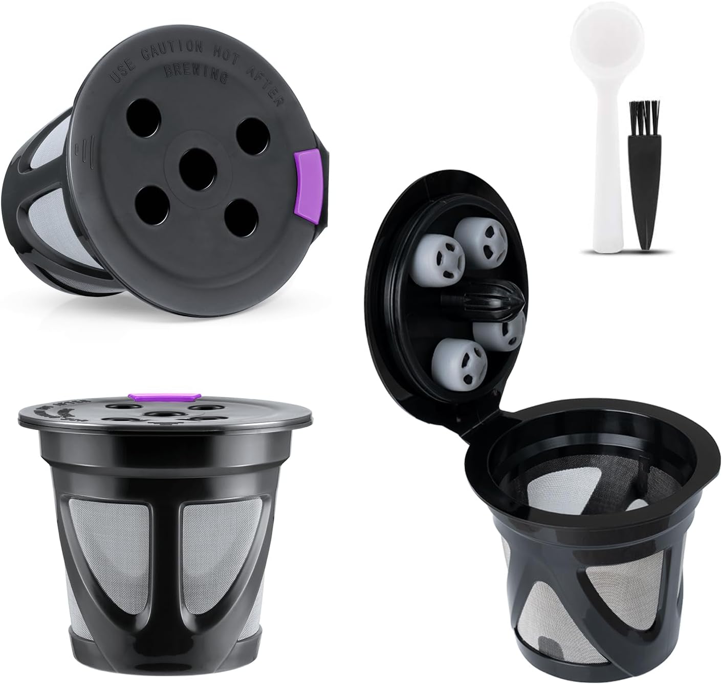 Reusable K Cups Compatible for Keurig, 3 Pack Universal K CUP ...