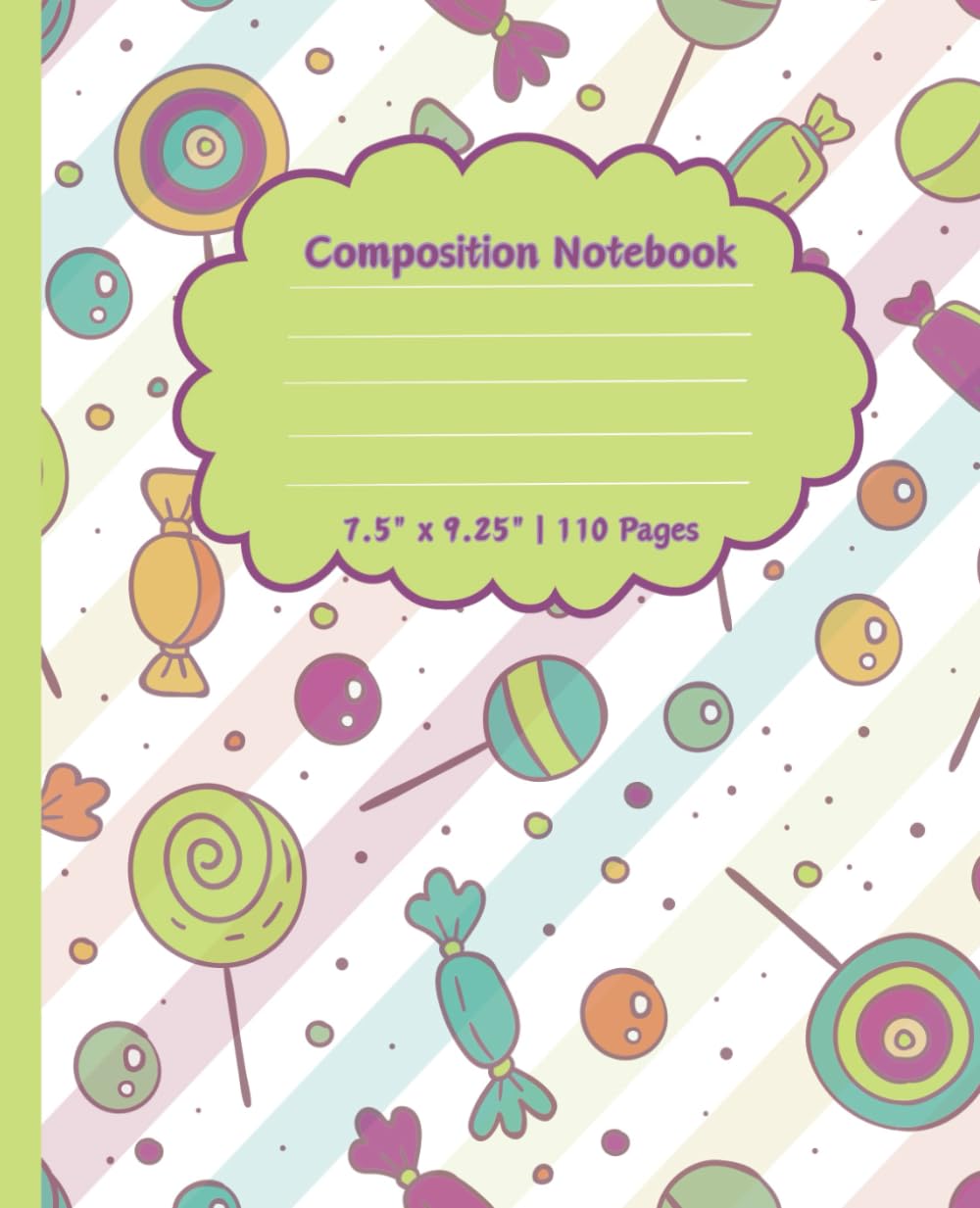 Amazon.com: Composition Notebook: Cute Candy Notebook for Kids | 110 ...