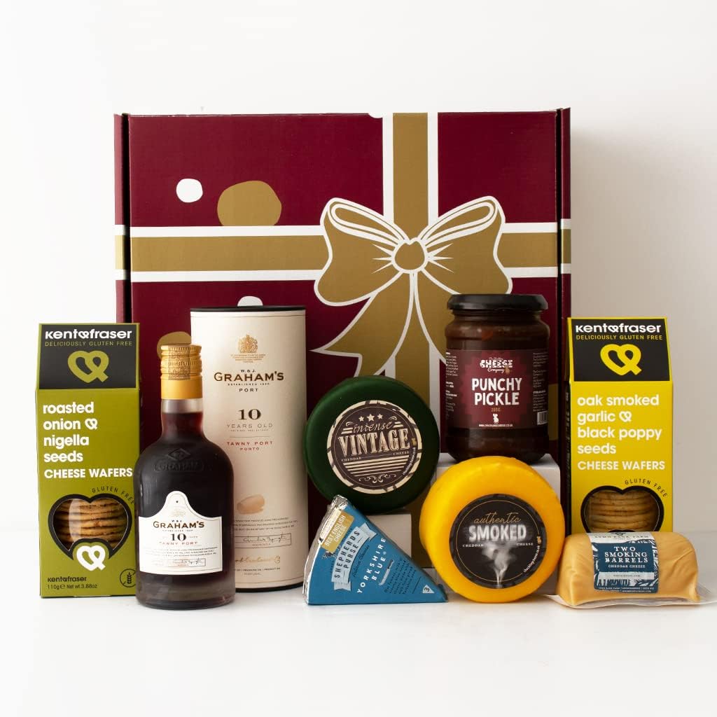 Port and Cheese Gift Hamper - The Ultimate Port Gift Set. Port & Cheese ...