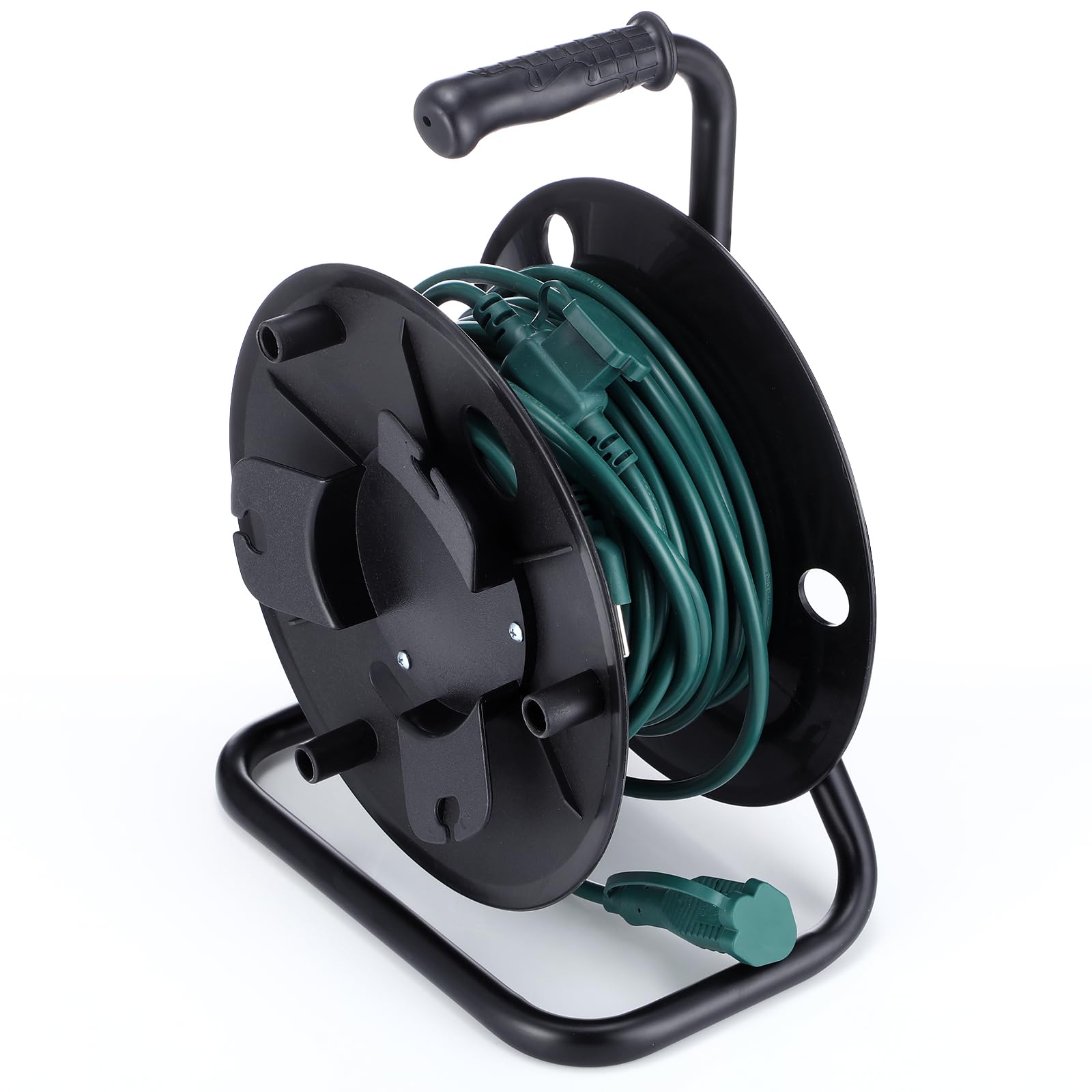Amazon.com: Yaocom Extension Cord Storage Reel with Metal Stand Black ...