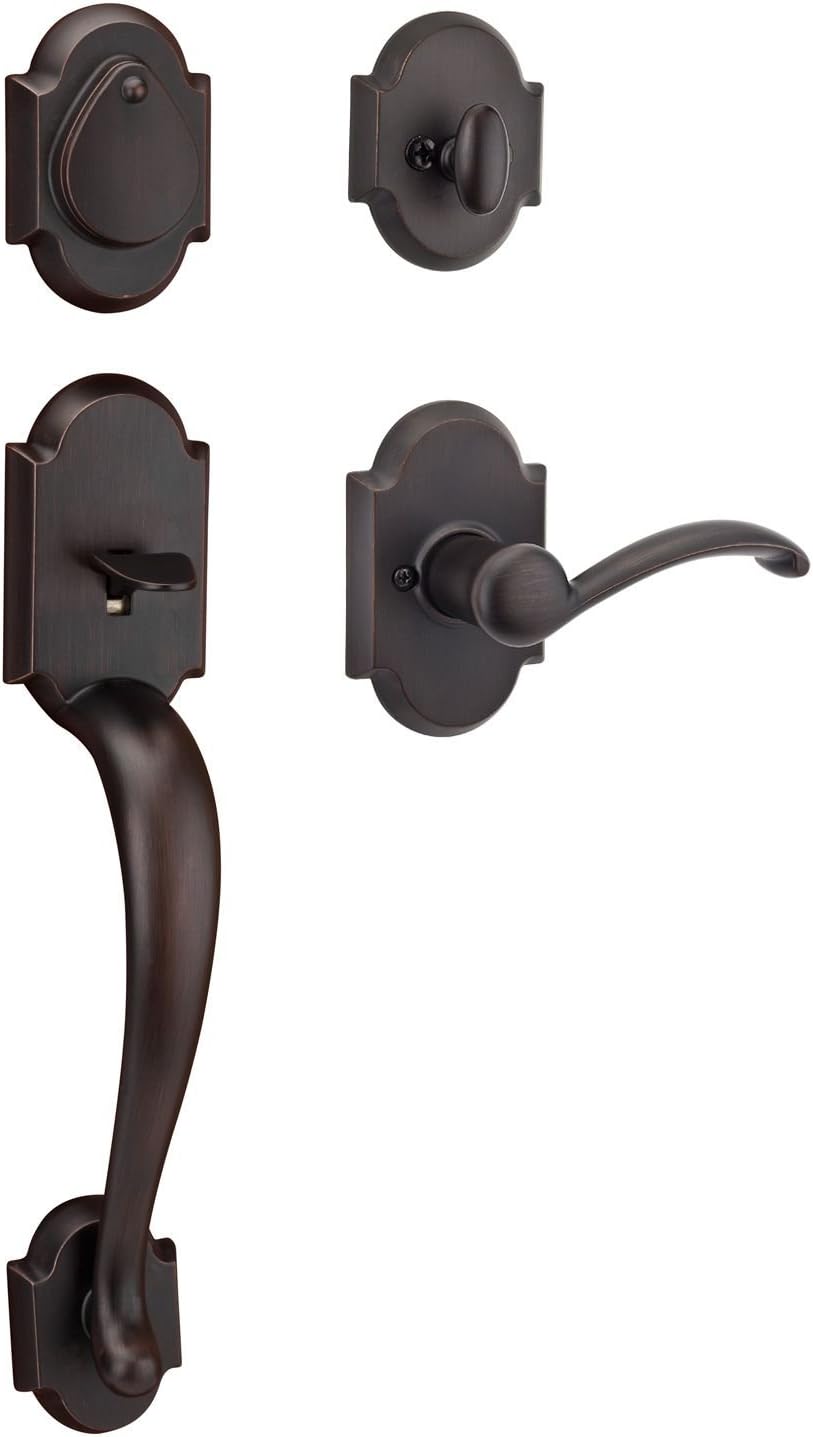 Kwikset Austin Single Cylinder UL Handleset w/Austin Lever featuring ...