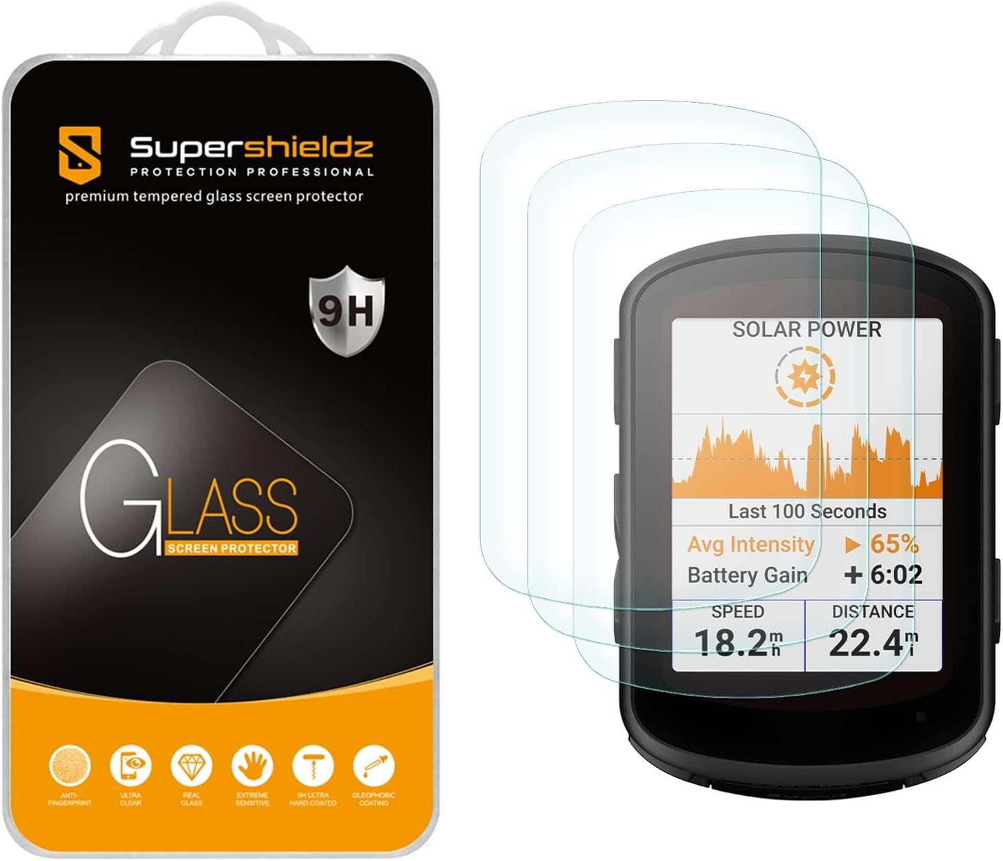 Amazon.com: iDaPro Glass Screen Protector for Garmin Edge 840/840 Solar ...