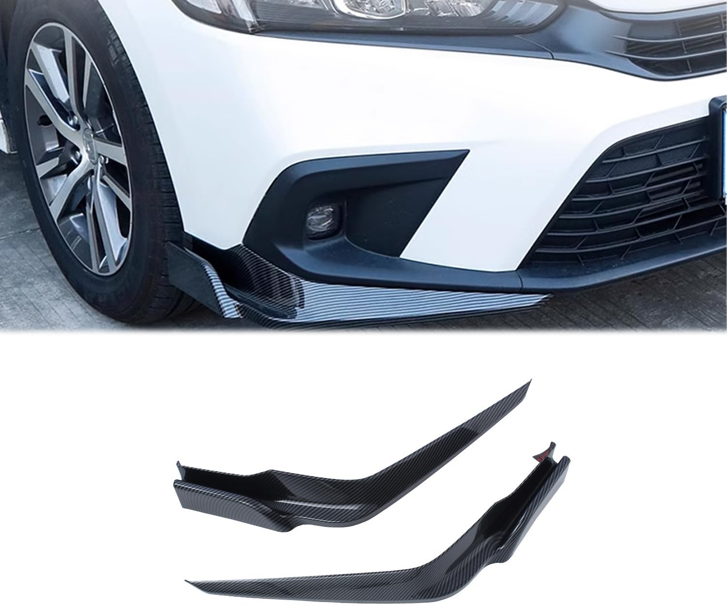 Amazon.com: Hyorabyn Front Bumper Lip Spoiler Compatible with Honda Civic 11th Gen 2022 2023 ...