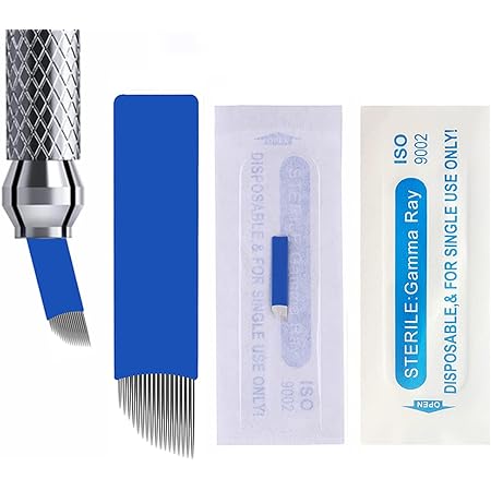 Amazon.com: Atomus 50Pcs Microblading Needles Permanent Makeup Manual ...