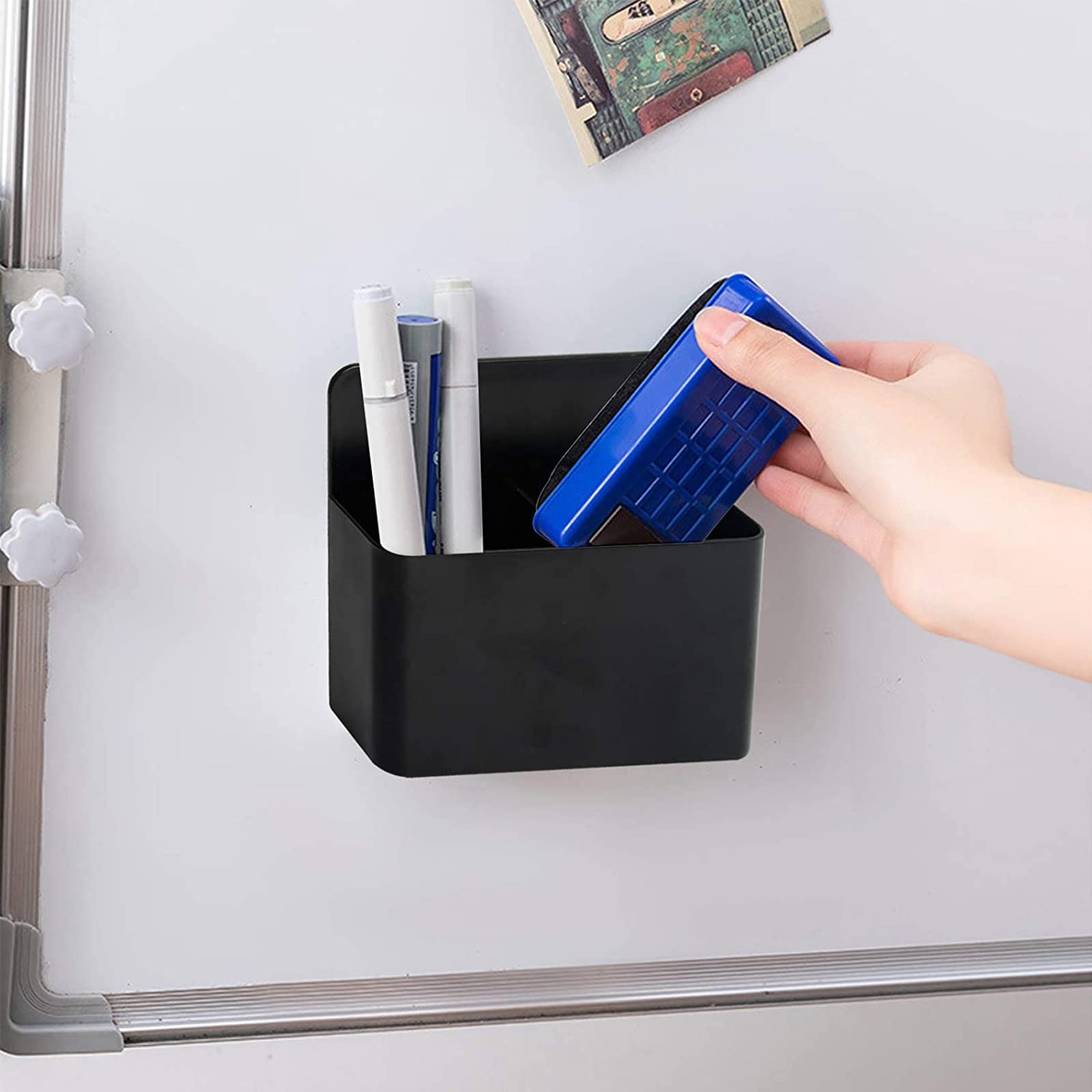 Snapklik.com : Simetufy 2 Pack Magnetic Pen Holder For Refrigerator ...