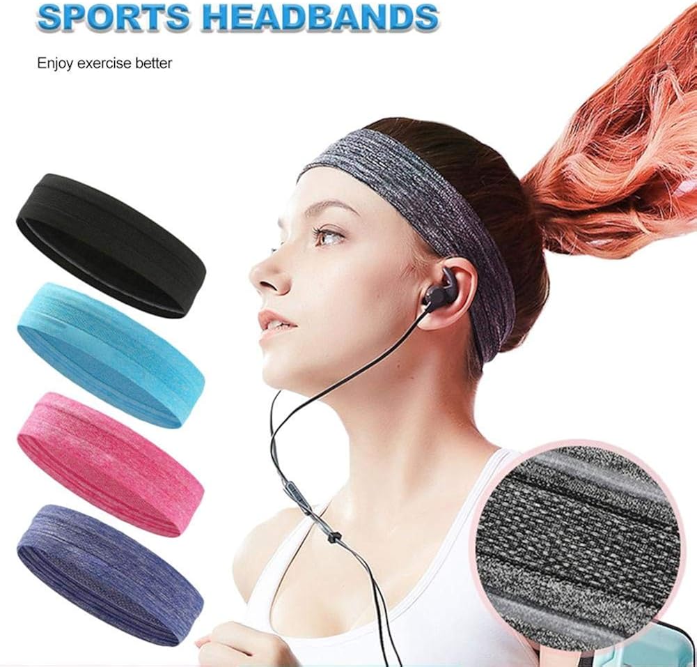Cintas de Pelo Deportivas Cinta Pelo Mujer Sudor Bandas Banda para la ...