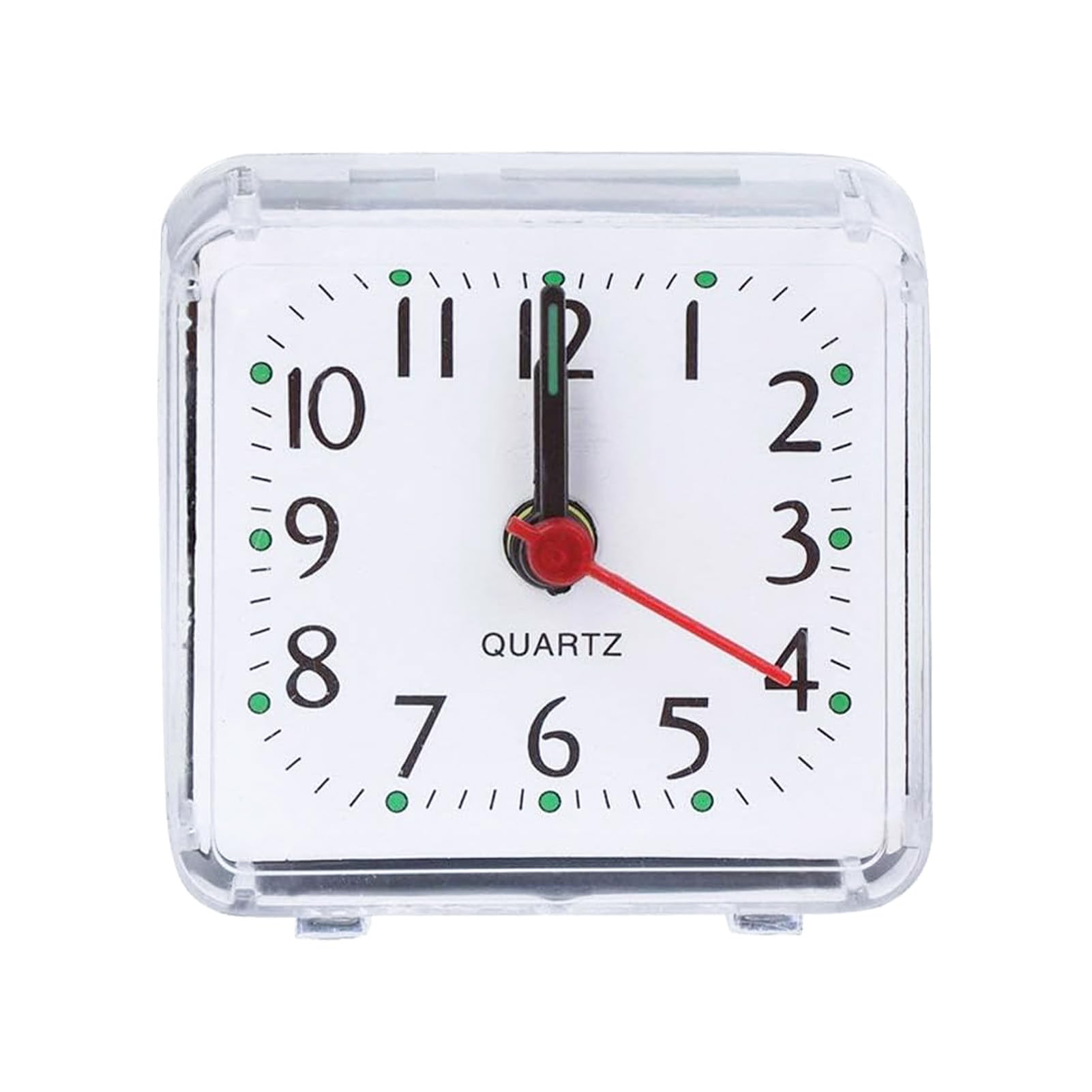 Small Alarm Clocks Bedside, Mini Square Alarm Clock, Battery Digital ...