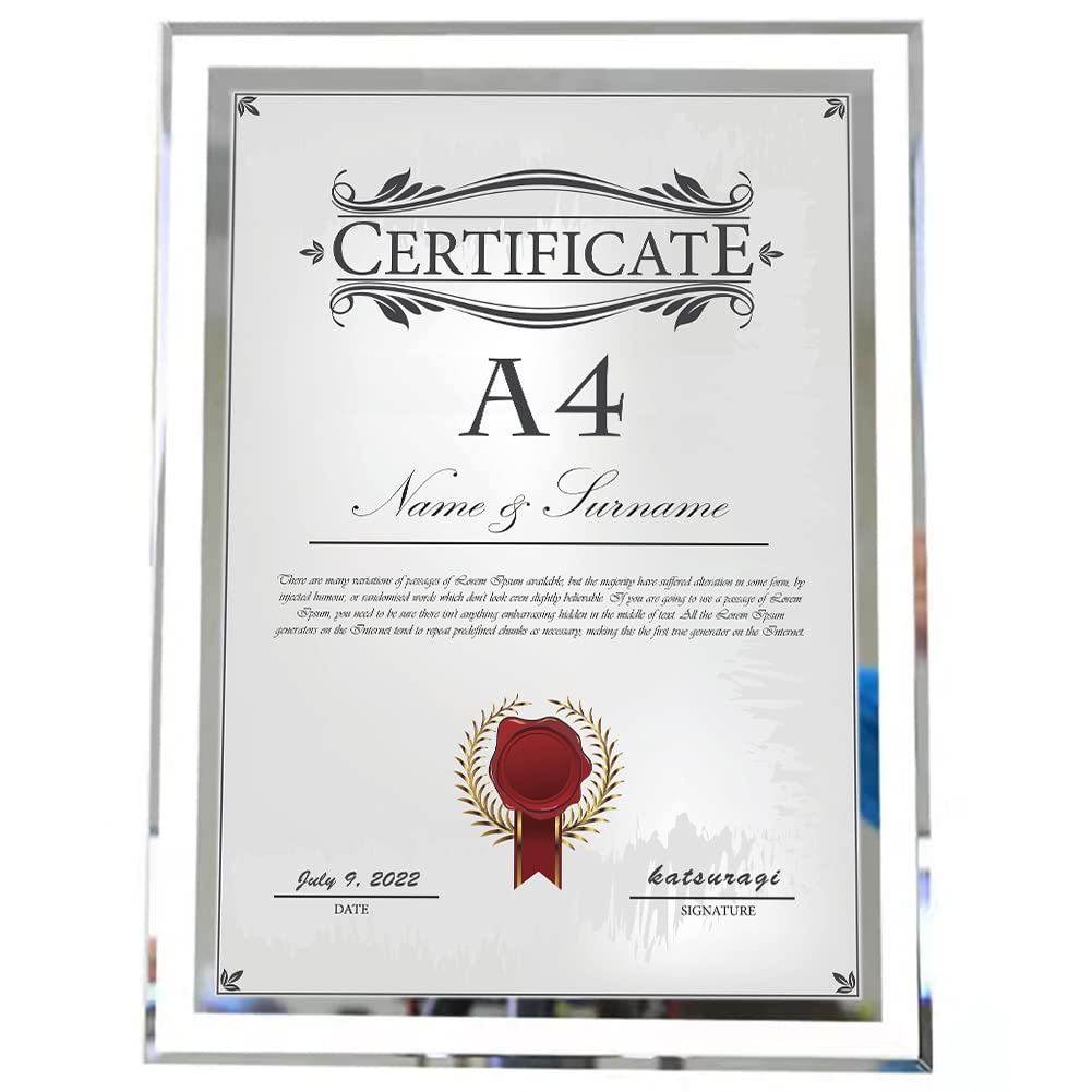 Photo Frame, A4, Photo Frame, Award Frame, Recognition Certificate ...